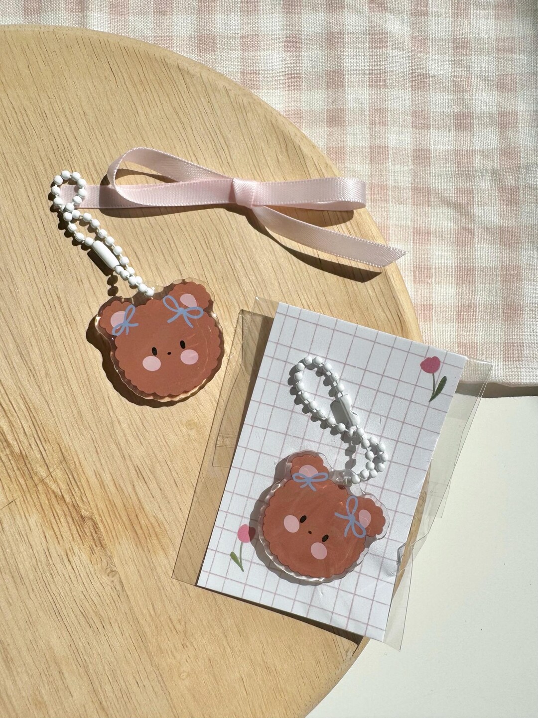Cute Keychain Little Bear Epoxy - Etsy