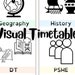 Classroom Visual Timetable - Printable and Editable (canva) - Pastel - Etsy