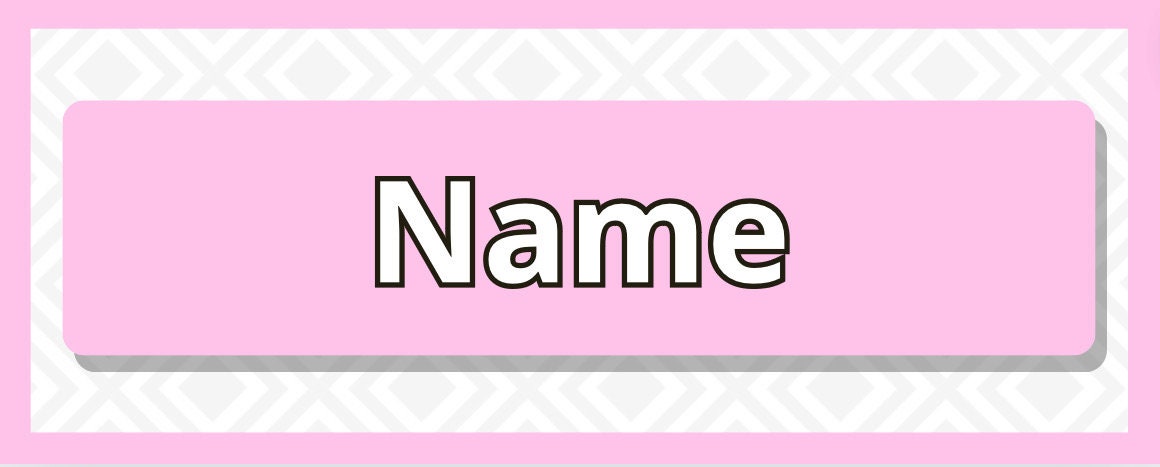 Name Labels - Canva Template - Pastel Rainbow - Etsy
