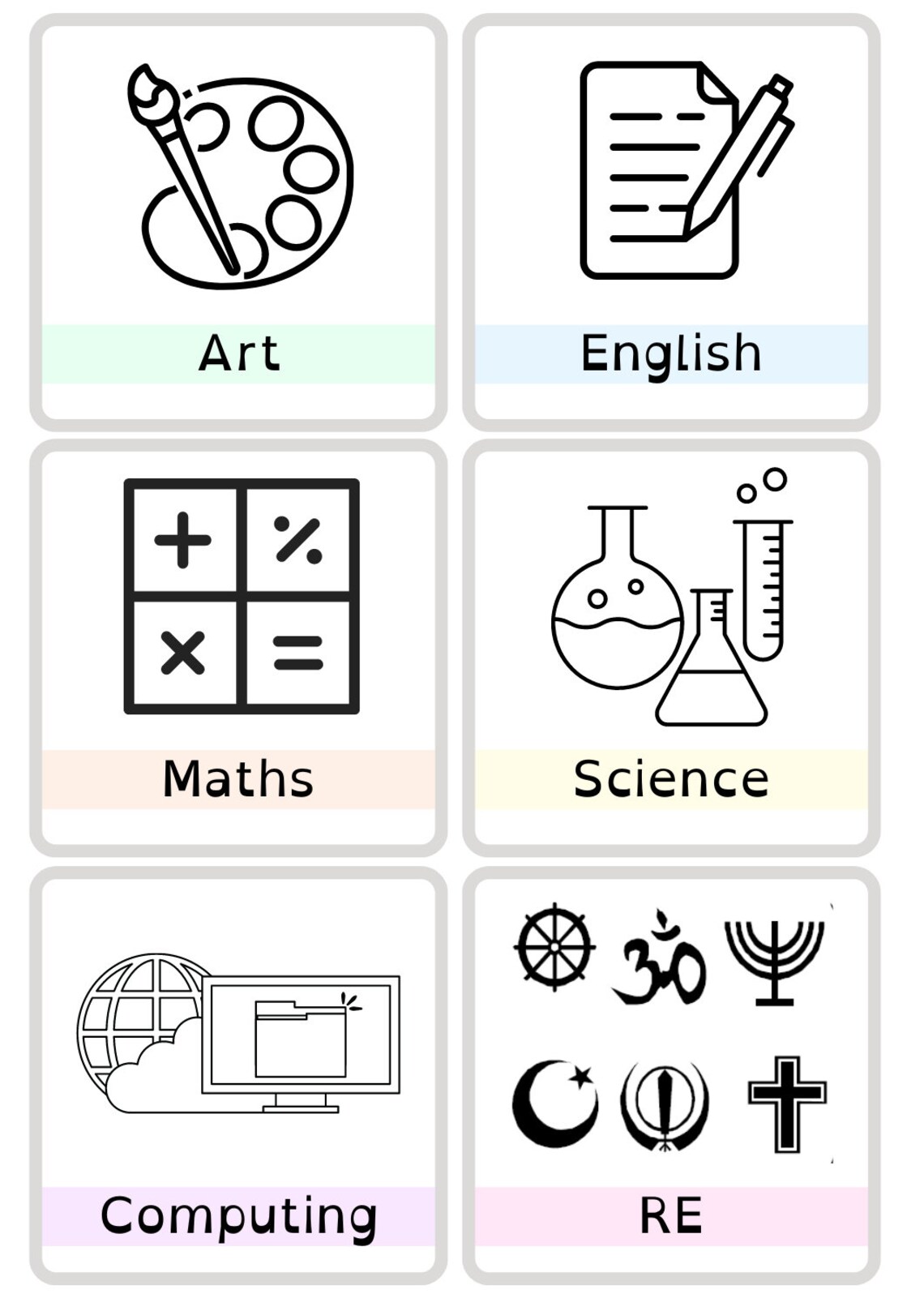 Classroom Visual Timetable Printable and Editable canva Pastel - Etsy
