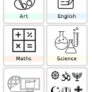 Classroom Visual Timetable - Printable and Editable (canva) - Pastel - Etsy