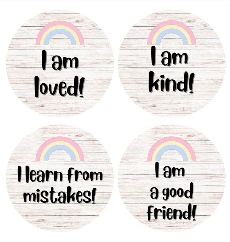 Classroom Affirmations - Pastel Rainbow - Etsy
