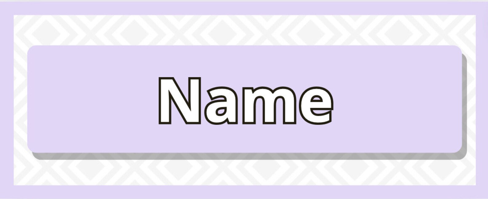 Name Labels - Canva Template - Pastel Rainbow - Etsy