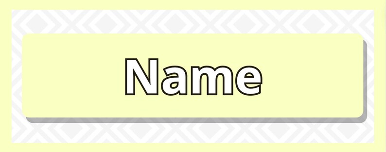 Name Labels - Canva Template - Pastel Rainbow - Etsy