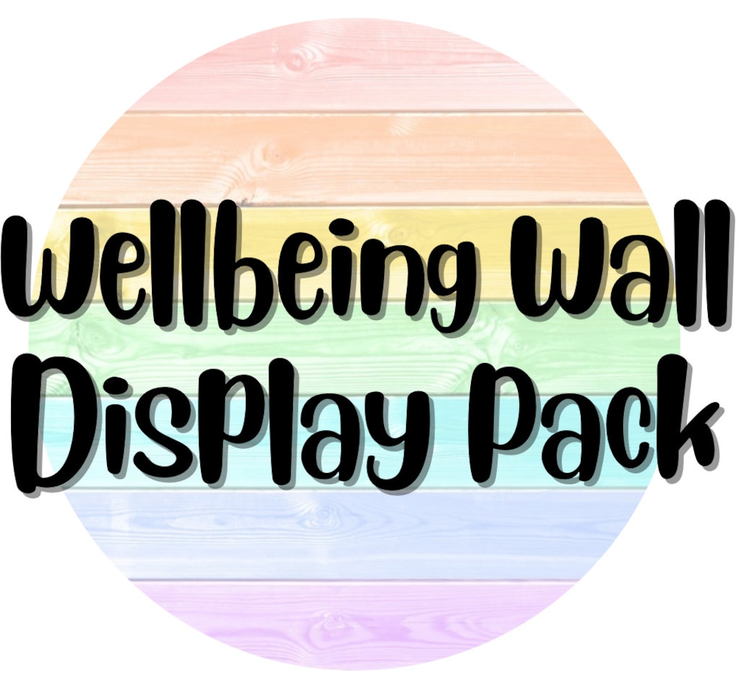 Classroom Wellbeing Wall Display Pack - Rainbow - Etsy UK