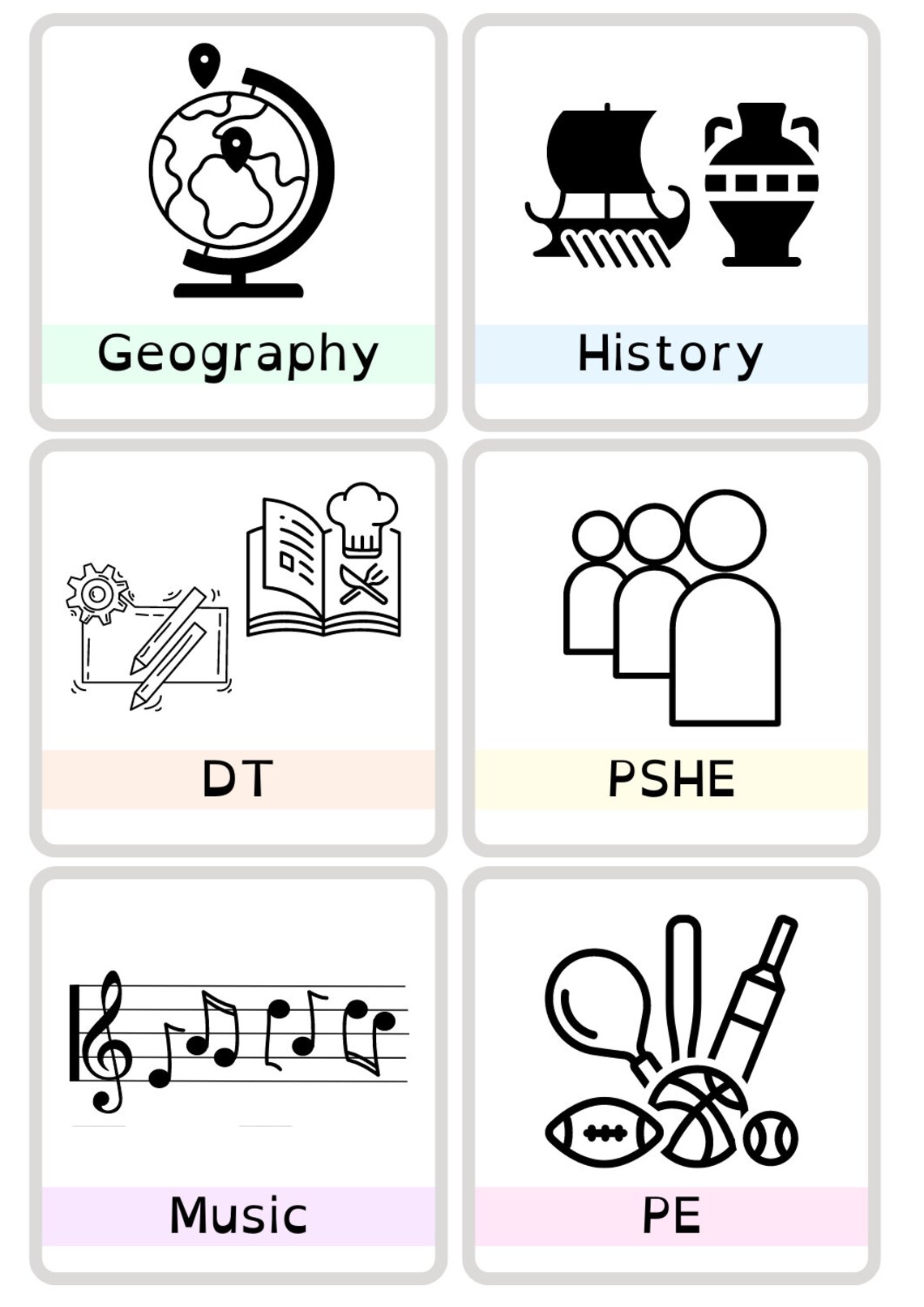 Classroom Visual Timetable - Printable and Editable (canva) - Pastel - Etsy