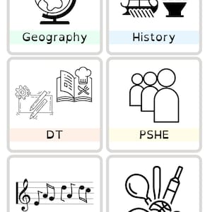 Classroom Visual Timetable - Printable and Editable (canva) - Pastel - Etsy