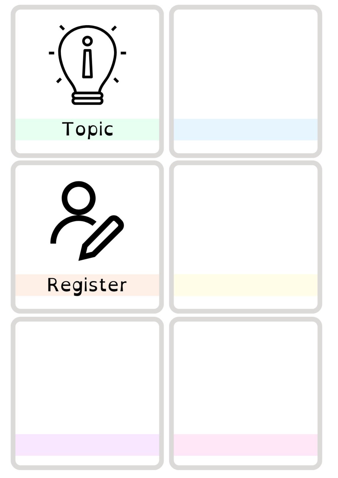 Classroom Visual Timetable - Printable and Editable (canva) - Pastel - Etsy