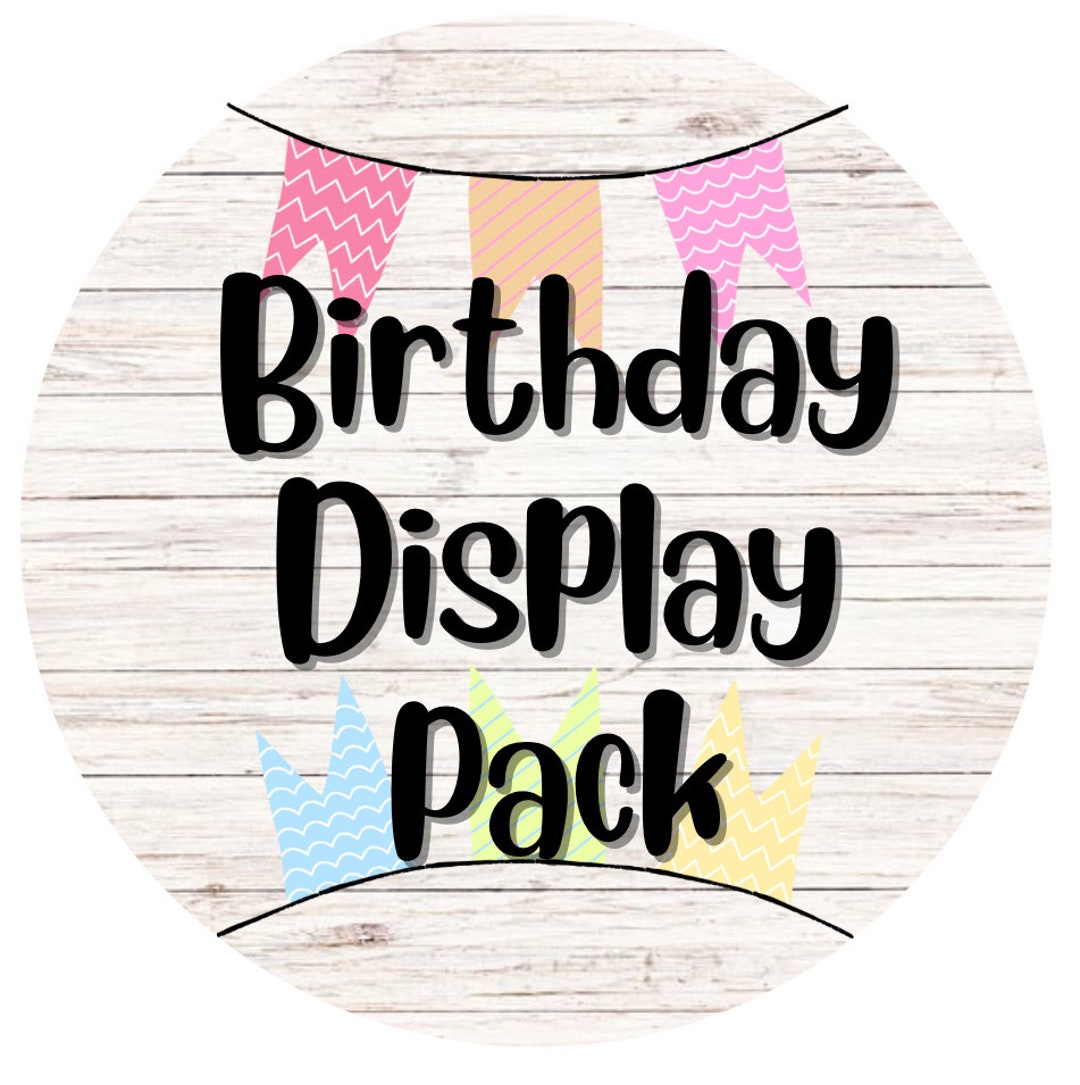 Classroom Birthday Display Pack - Pastel - Etsy