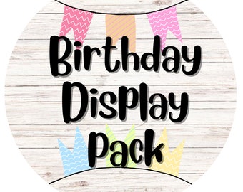 Classroom Birthdays Display, Pastel Classroom Decor, Birthday Chart ...