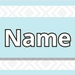 Name Labels - Canva Template - Pastel Rainbow - Etsy