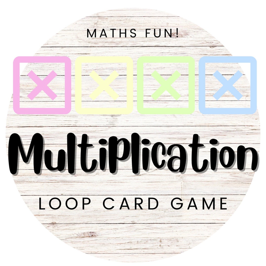 Multiplication Loop Card Game - Pastel - Etsy