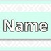 Name Labels - Canva Template - Pastel Rainbow - Etsy