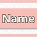 Name Labels - Canva Template - Pastel Rainbow - Etsy