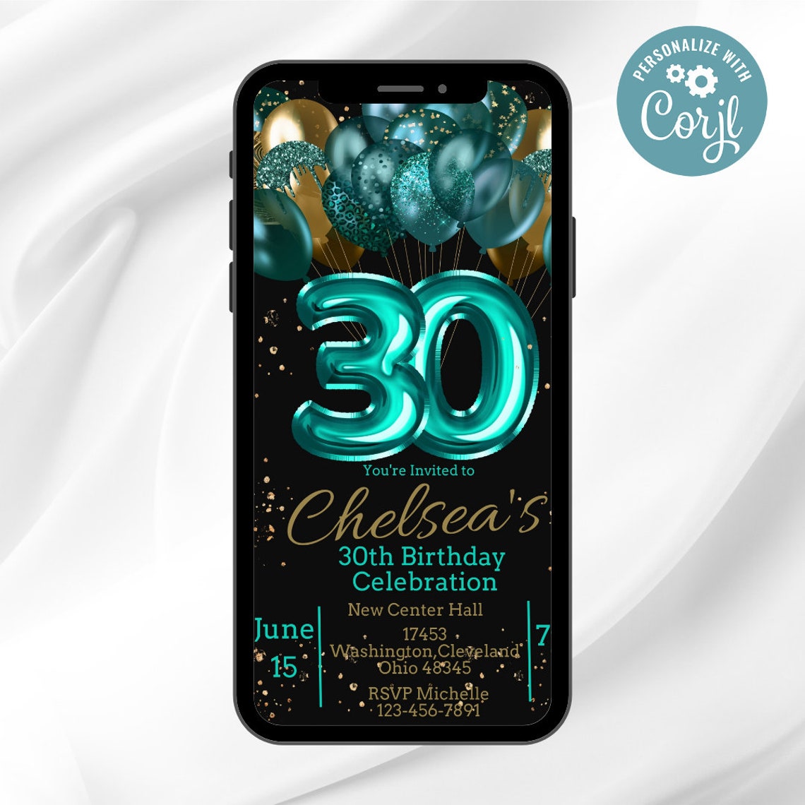 30th Birthday Text Invitation Template. Editable Text Invite. - Etsy
