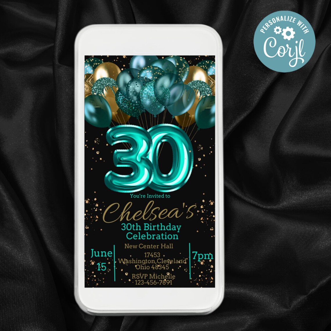 30th Birthday Text Invitation Template. Editable Text Invite. - Etsy
