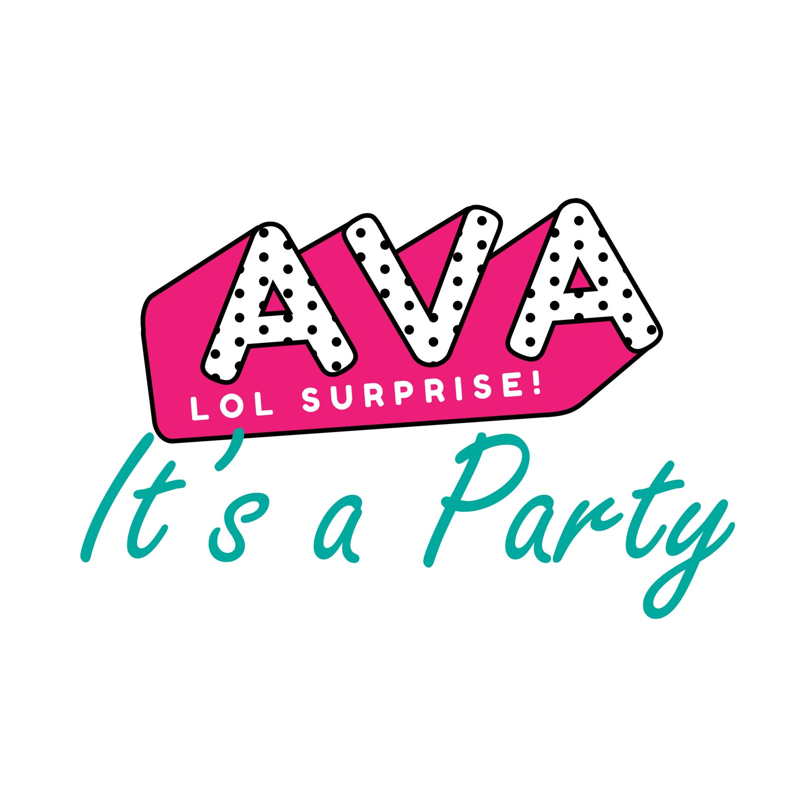 LOL style lettering Customizable | Etsy
