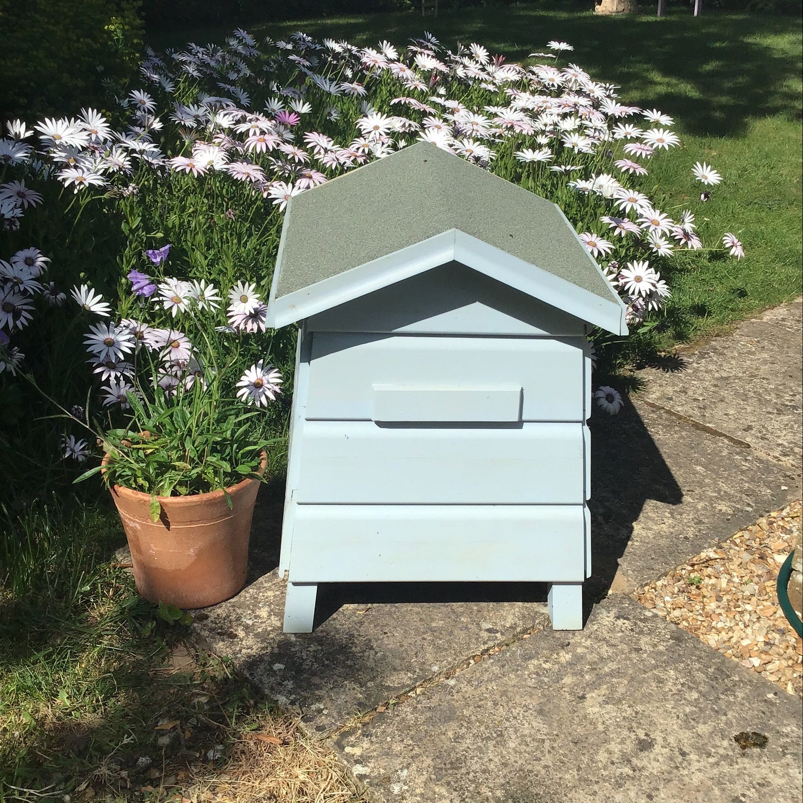 Garden Storage Box, Parcel Box, Rustic, Bee Hive Style, Decorative ...