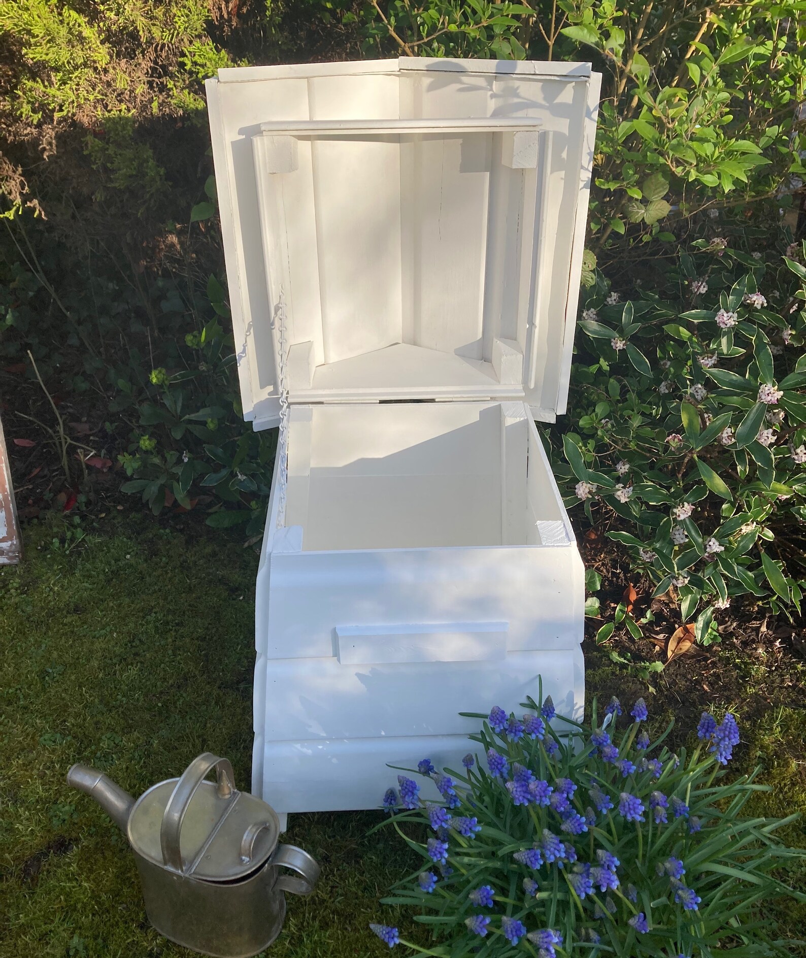 Garden Storage Box, Parcel Box, Rustic, Bee Hive Style, Decorative ...