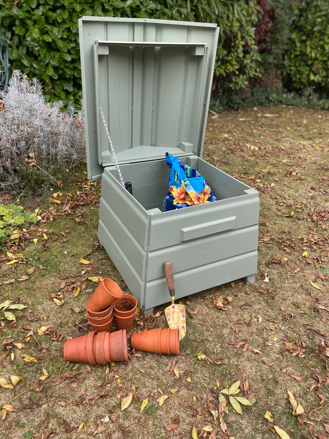 Storage Box, Garden, Parcel Box, Wooden Storage, Hand Made, Rustic ...