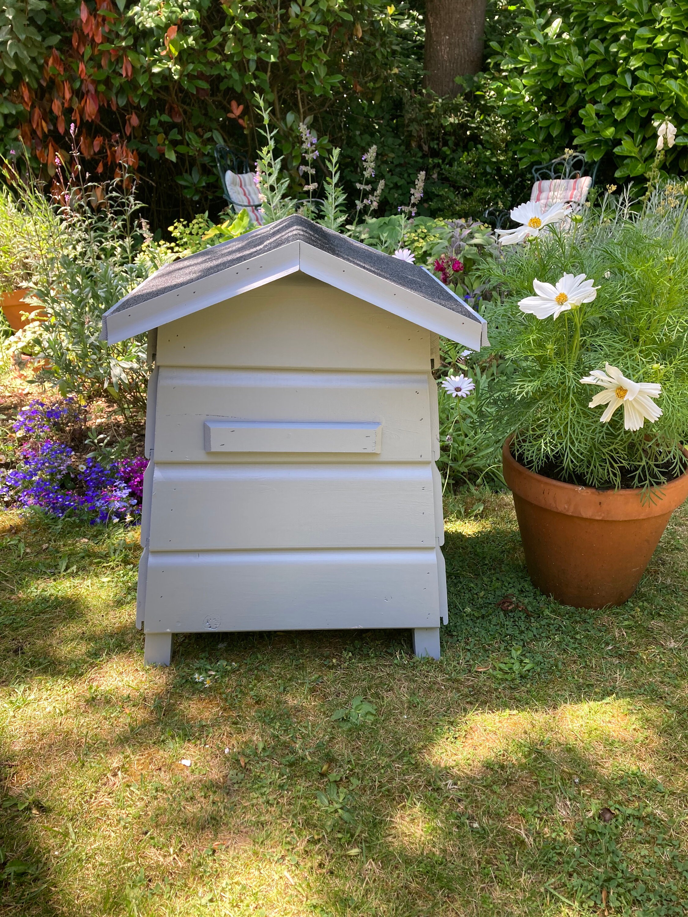 Garden Storage Box, Parcel Box, Rustic, Bee Hive Style, Decorative ...
