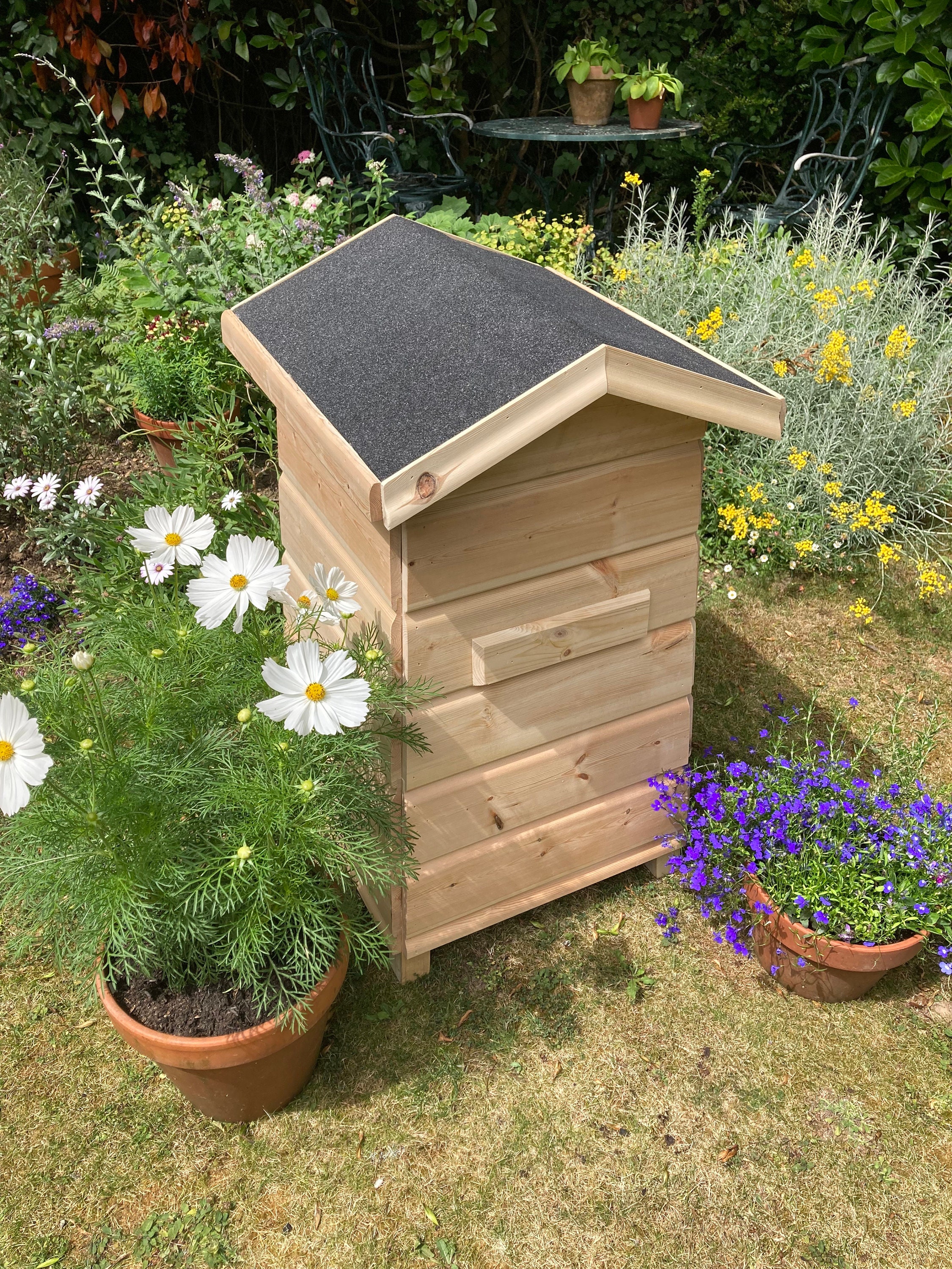 Handmade Beehive Garden Storage Box: Rustic Parcel Delivery, Hand ...