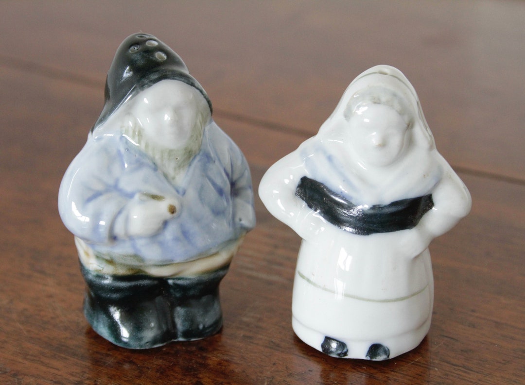 Vintage Cornish Fisherman Cruet Set, Condiment Set, Salt and Pepper ...