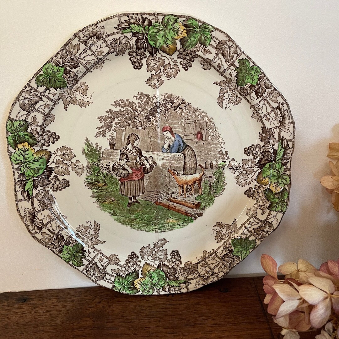 Spode Byron Series No1 Sandwich Plate - Etsy