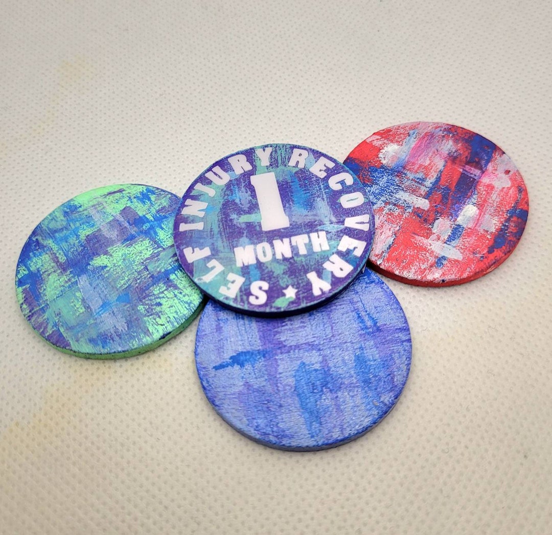Self Injury Recovery Chips Custom Collection Recovery Chip - Etsy