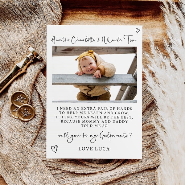 Godparent Proposal Card - Etsy