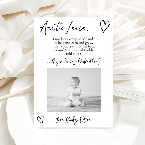 Godmother Proposal Etsy