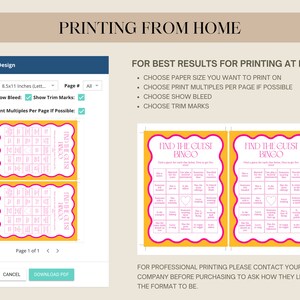 6 Pink and Orange Wavy Bridal Shower Games and Sign, Editable Printable ...