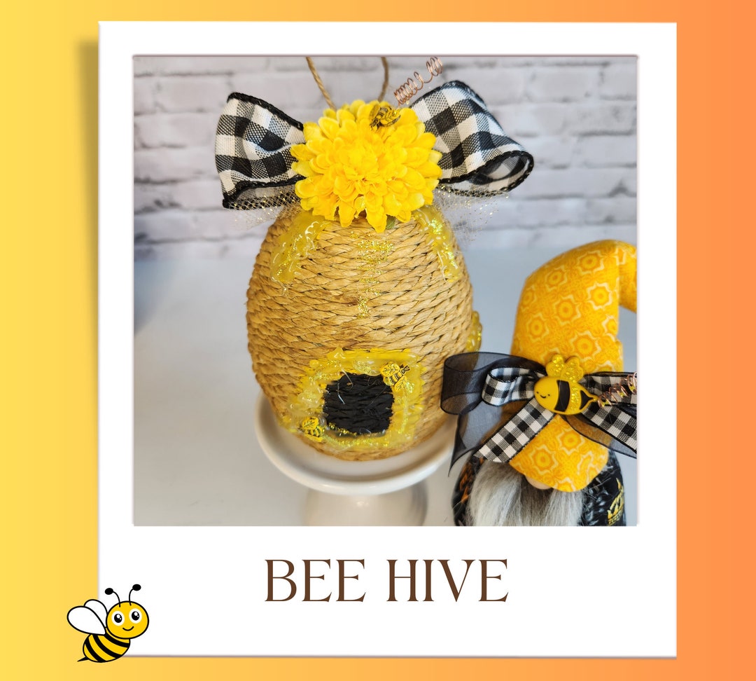 Bee Hive Summer Decor Bee Tiered Tray Decor Faux Honey Bee Hive - Etsy