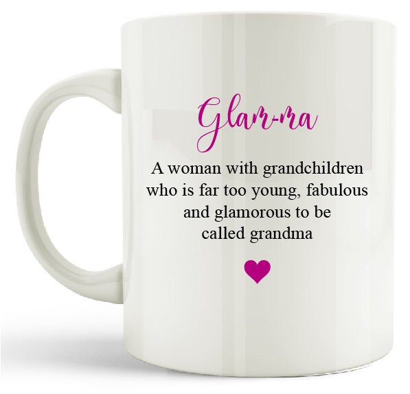 Glam-ma Glamma Coffee Tea Mug Cup Grandmother Nanna Nanny Gift - Etsy UK