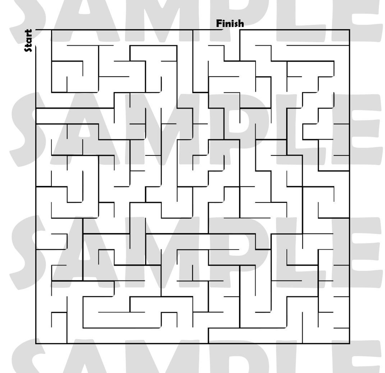 Medium Mazes Volume 1 20 Unique Mazes Etsy