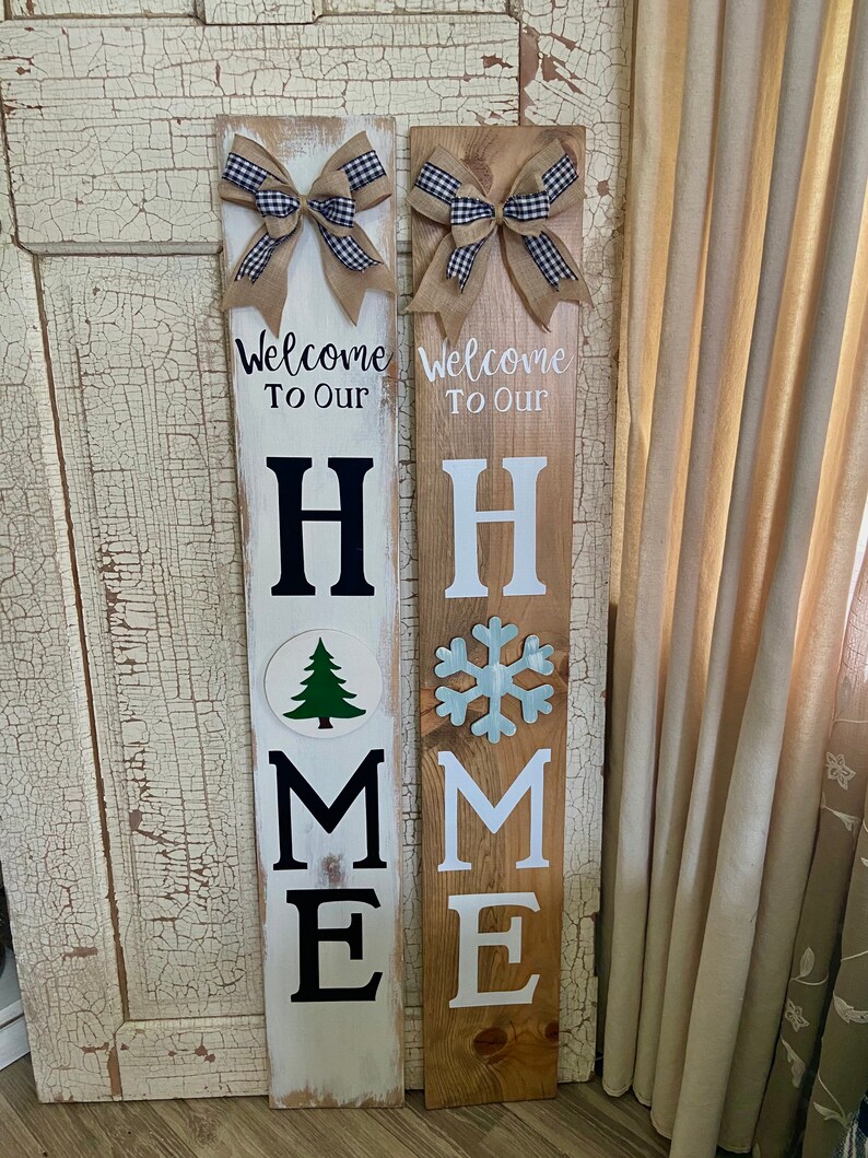 Welcome Front Porch Sign | Interchangeable Designs | Front Door Decor ...
