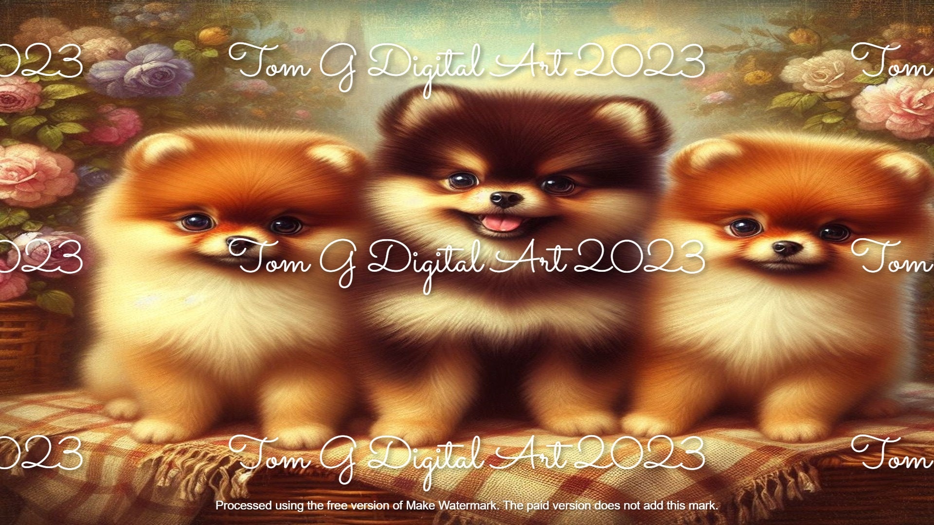 Pomeranian Puppy Computer Wallpaper 1920x1080 - Etsy