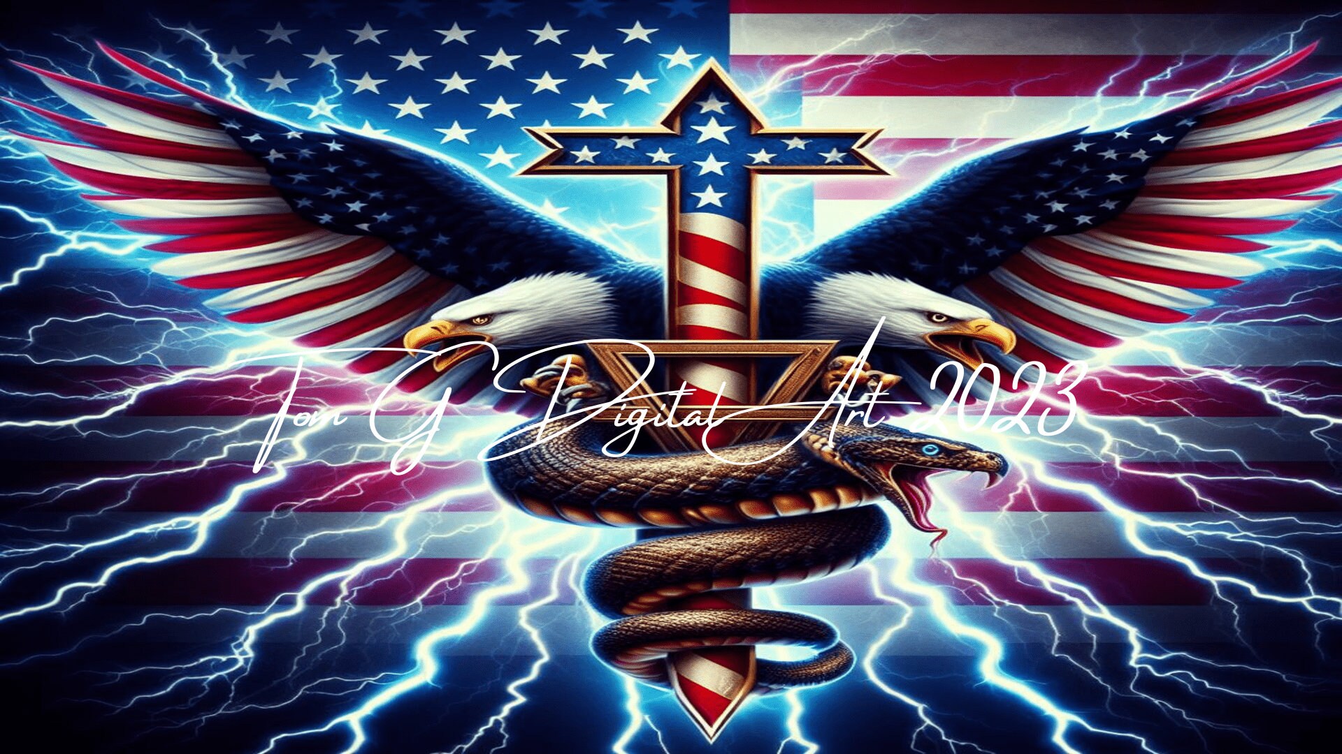 American Flag Digital Computer Wallpaper 4 - Etsy