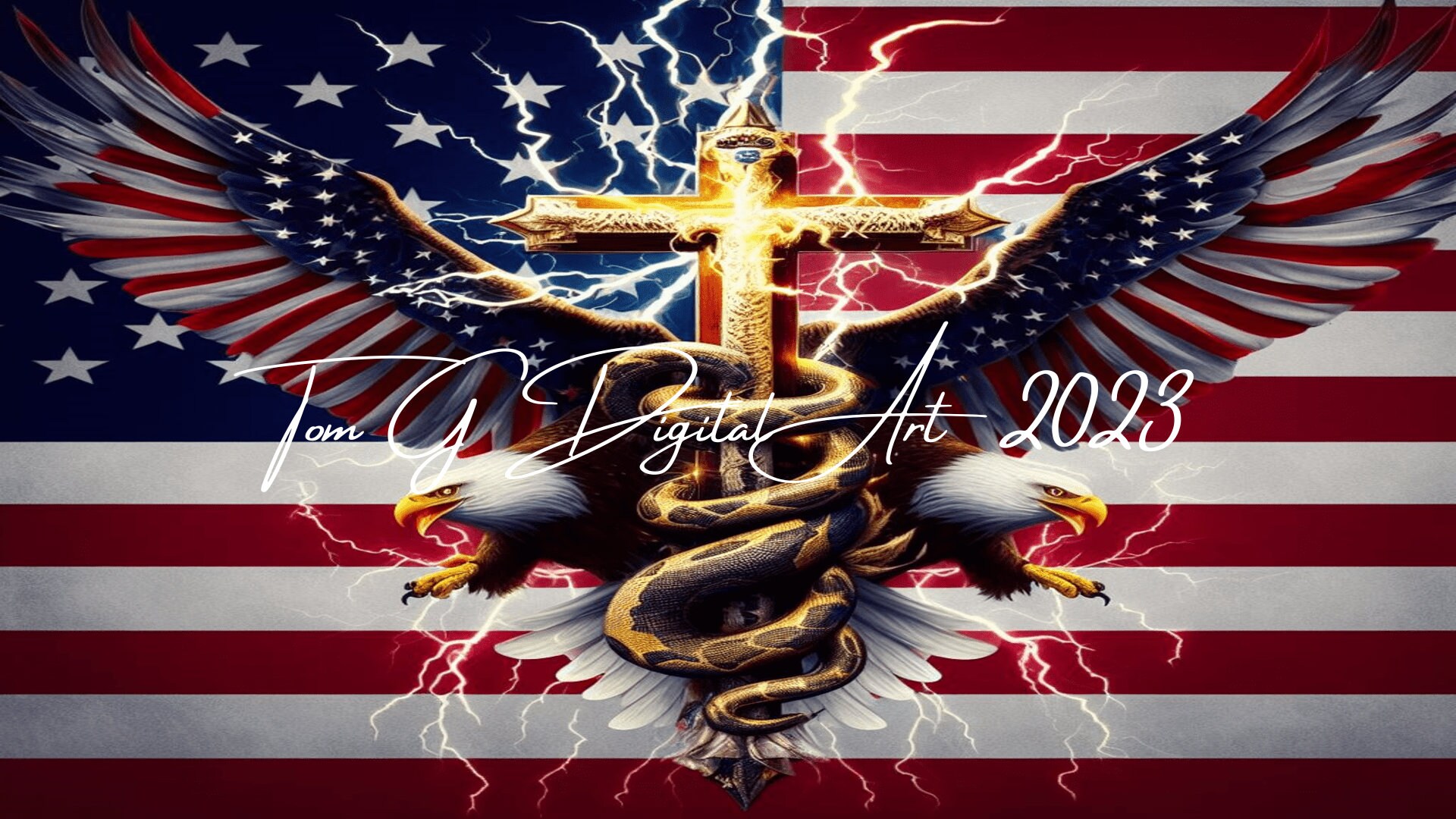 American Flag Digital Computer Wallpaper 1 - Etsy