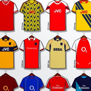 Arsenal Shirts Print - Gunners - Emirates Stadium - Etsy UK