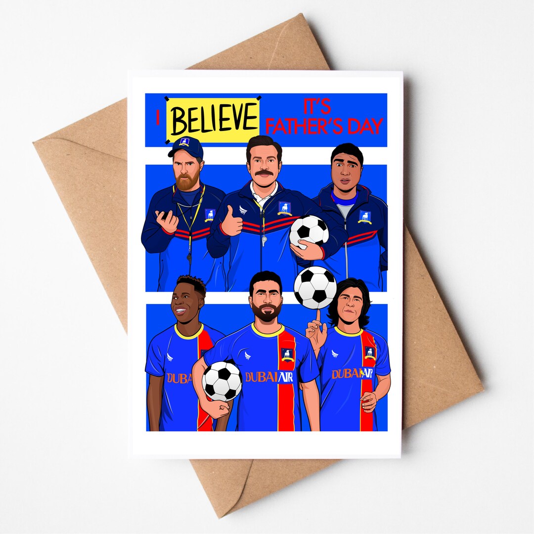 Ted Lasso Fathers Day Card - Etsy UK