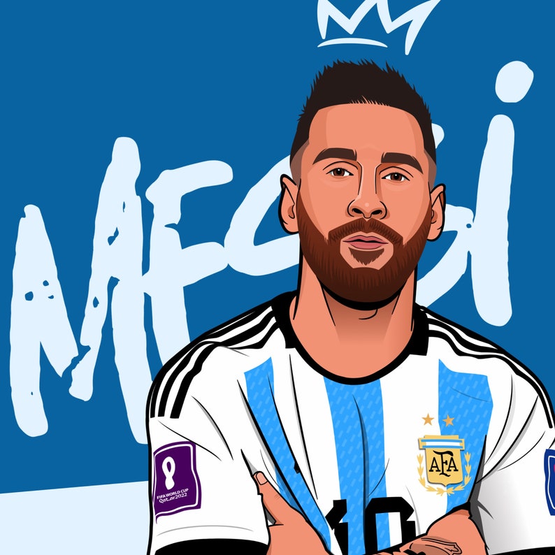 Lionel Messi Argentina Print - Etsy