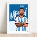 Lionel Messi Argentina Print - Etsy