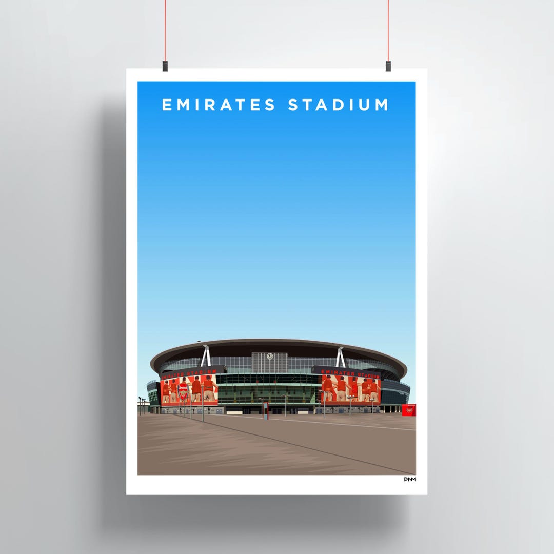 Emirates Stadium Print - Arsenal - Etsy