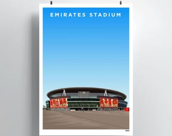 The Emirates Arsenal Stadium Print - Etsy