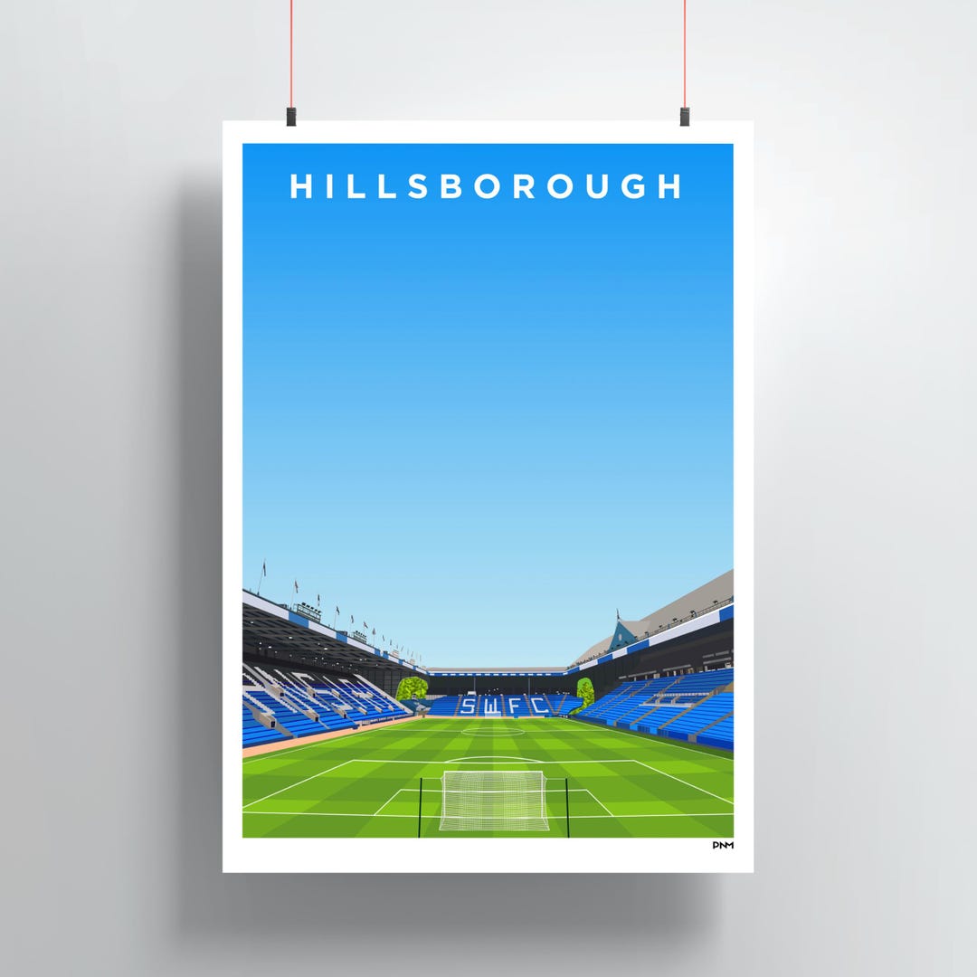 Hillsborough Stadium Print - Sheff Weds - Etsy