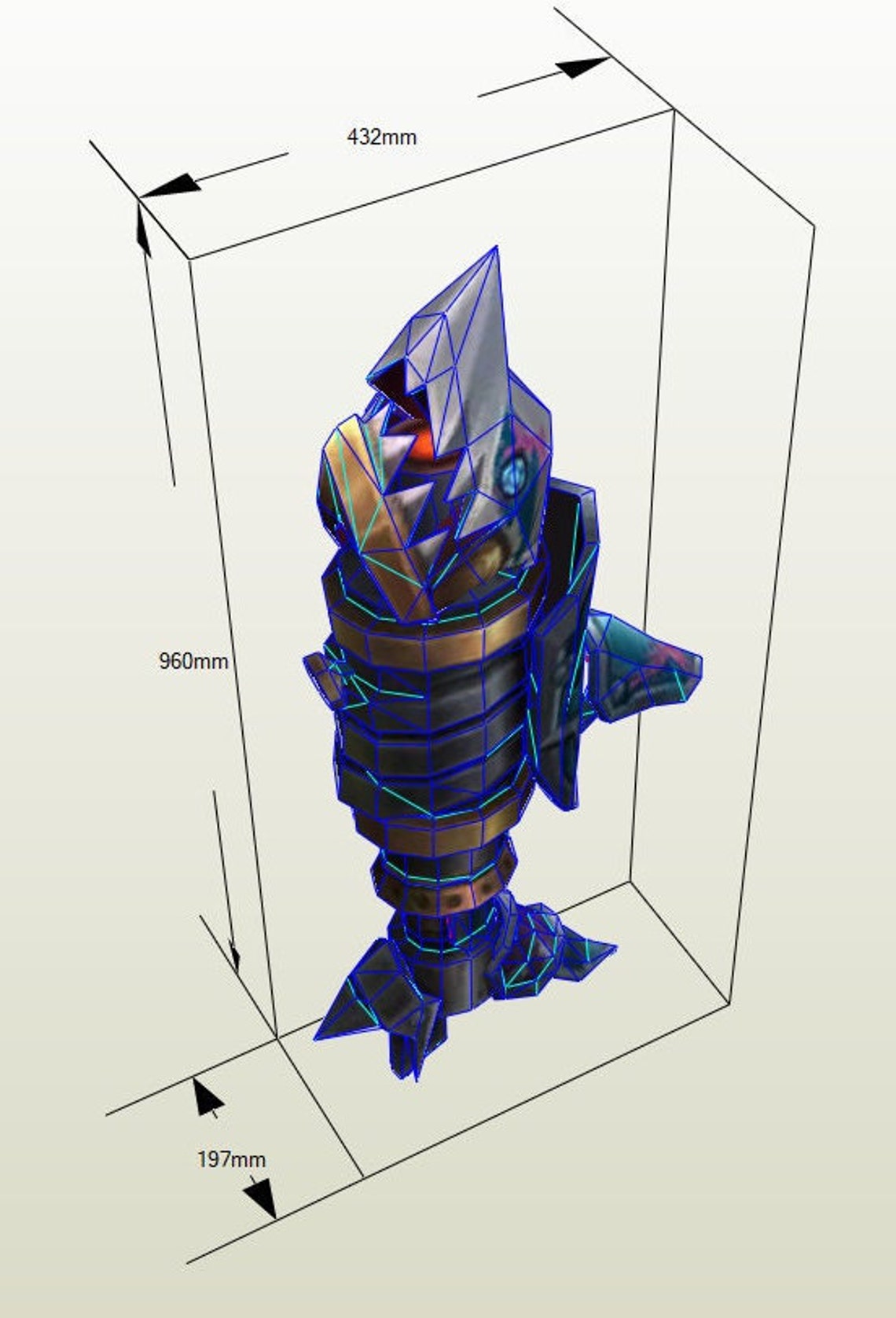 Jinx Arcane Fishbones League of Legends PEPAKURA FOAM - Etsy