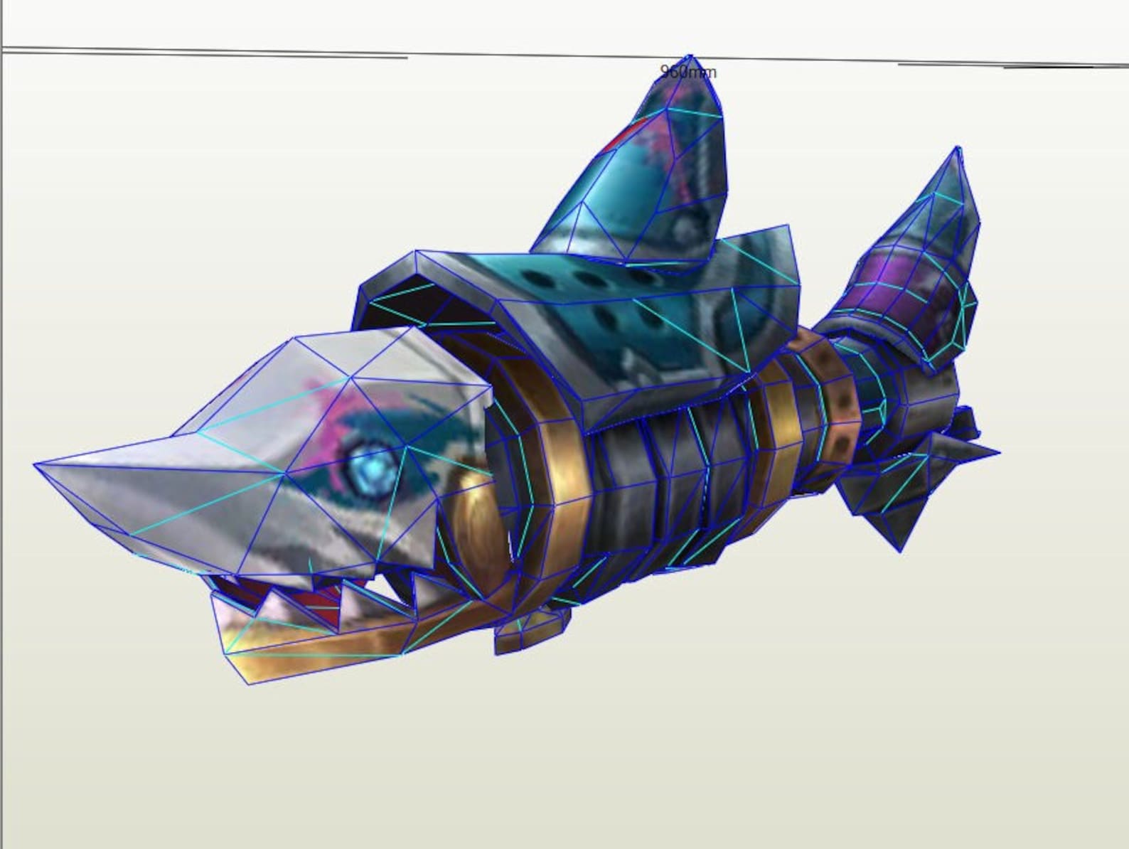 Jinx Arcane Fishbones League of Legends PEPAKURA FOAM - Etsy