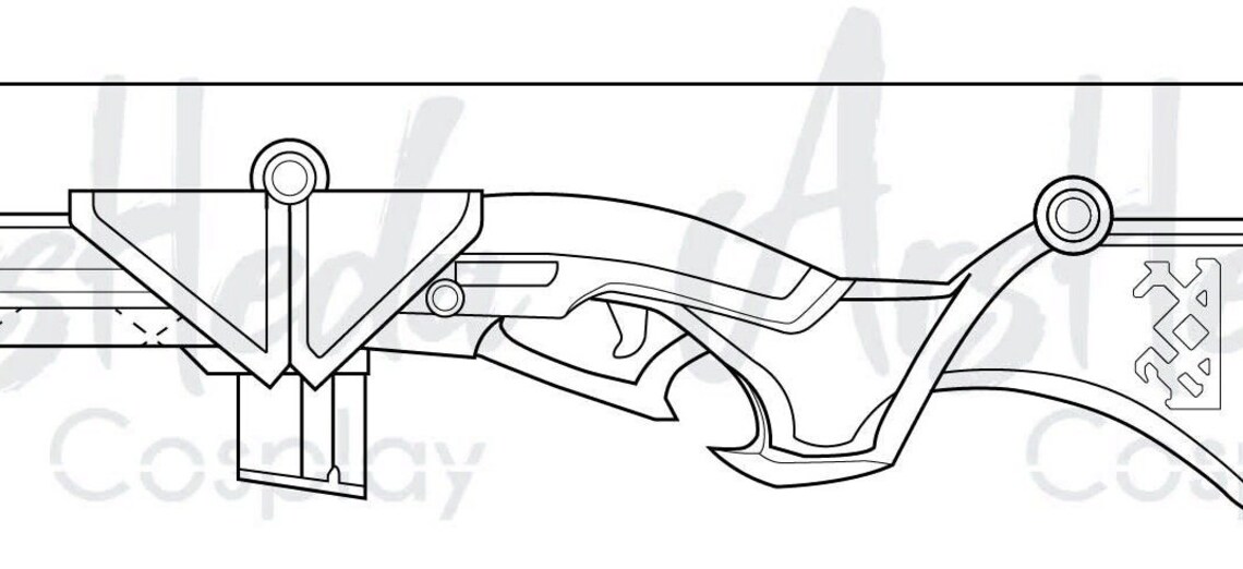 Arcane Caitlyn Riffle - League of Legends | BLUE PRINT - Etsy