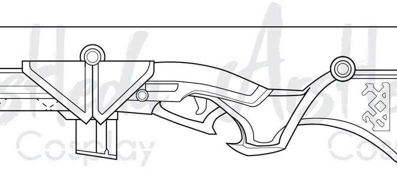 Arcane Caitlyn Riffle League of Legends BLUE PRINT - Etsy UK